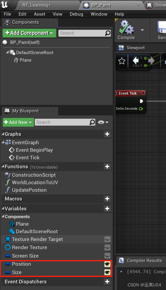 UE4 交互雪 学习笔记_ue4 获取target uv-CSDN博客