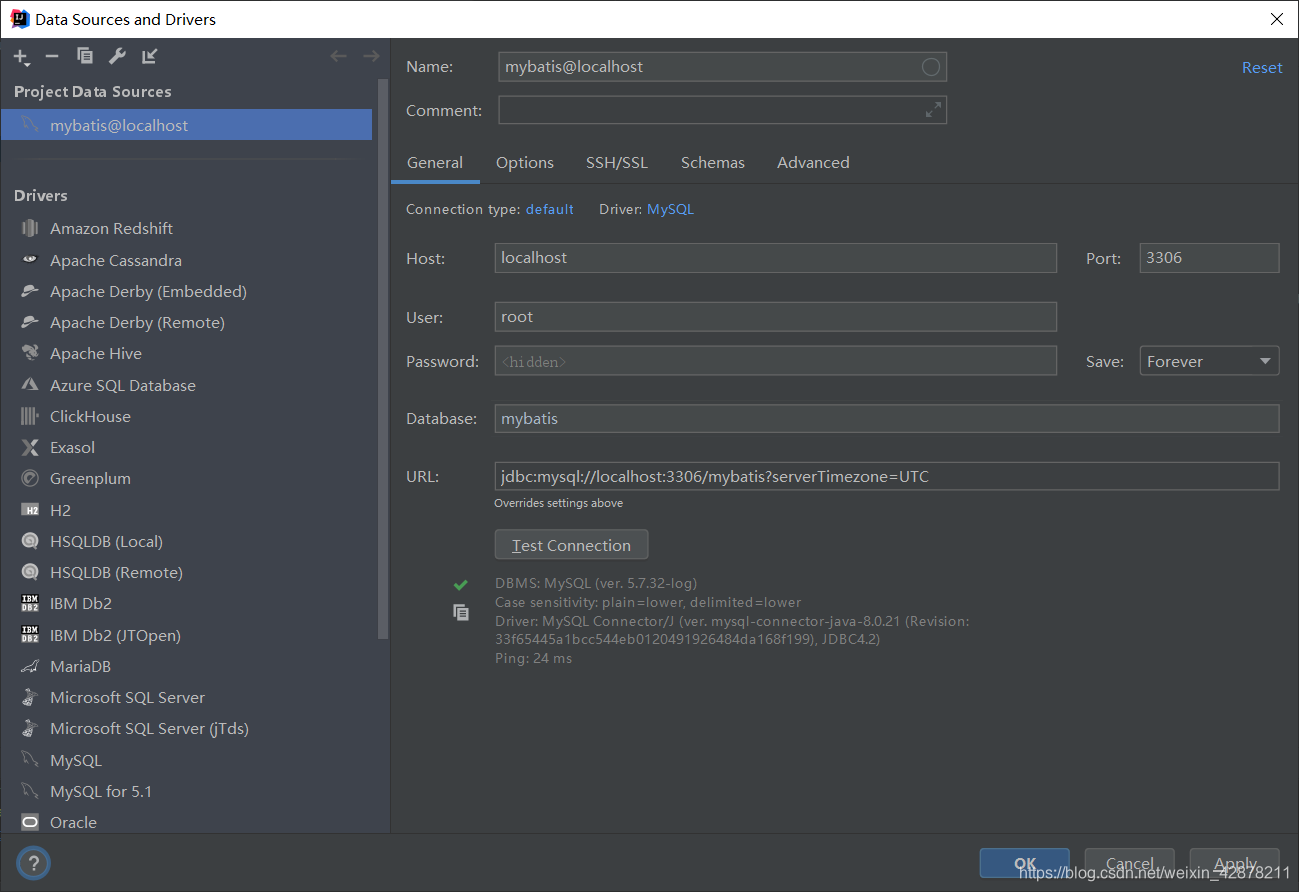 IDEA连接数据库失败报错@localhost failed. [08001] Could not create connection to database server_idea提示 ...