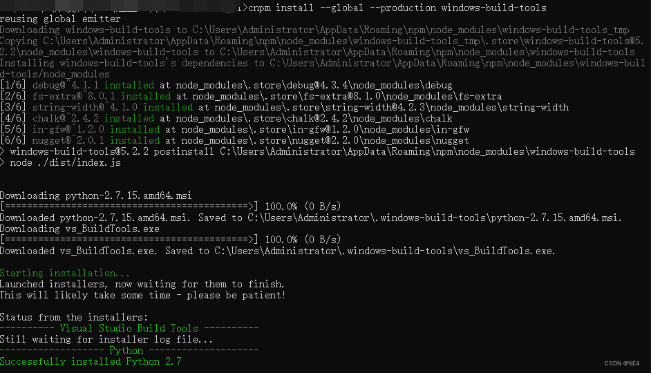 Install fail! Error: run install error, please remove node_modules ...