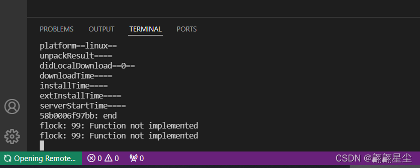 VSCODE SSH连接远程服务器时反复输入密码，提示flock: 99: Function not implemented解决方案_vscode flock: 99: no locks ...