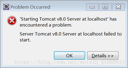 报错：（严重: A child container failed during start）（Server component failed to start so Tomcat is ...
