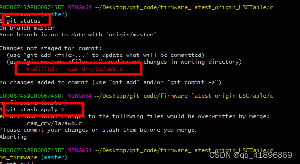 git stash：保存本地修改及恢复_git stash后怎么恢复-CSDN博客
