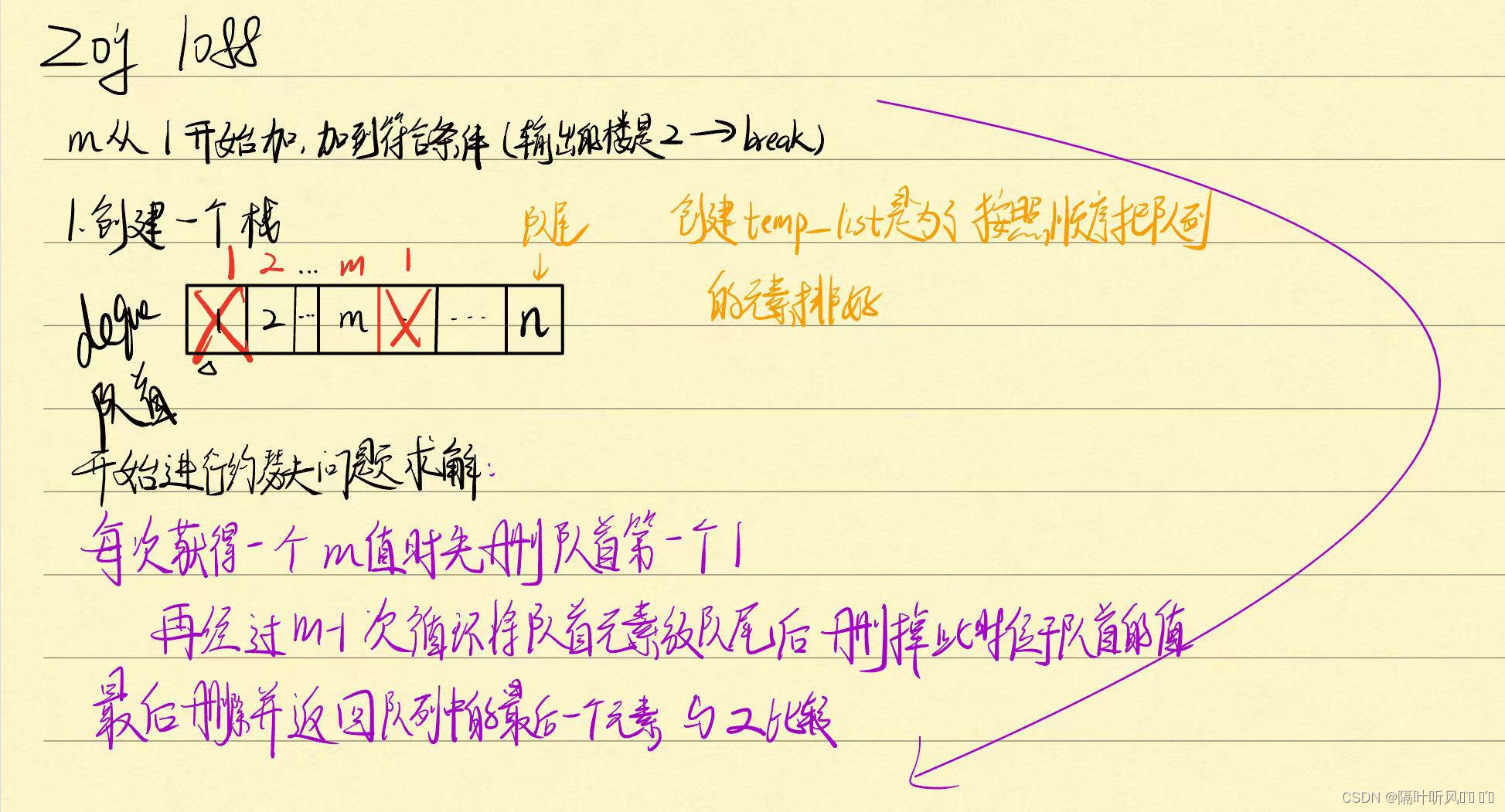 数据结构与算法Python版（复习笔记）-队列（约瑟夫）+zoj1088_zoj 1088-CSDN博客