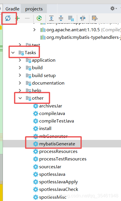 Gradle项目使用MyBatis-generator自动生成MyBatis映射代码_gradle mybatis generator-CSDN博客