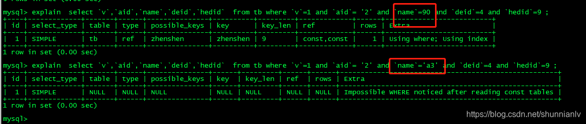 Impossible WHERE noticed after reading const tables-CSDN博客