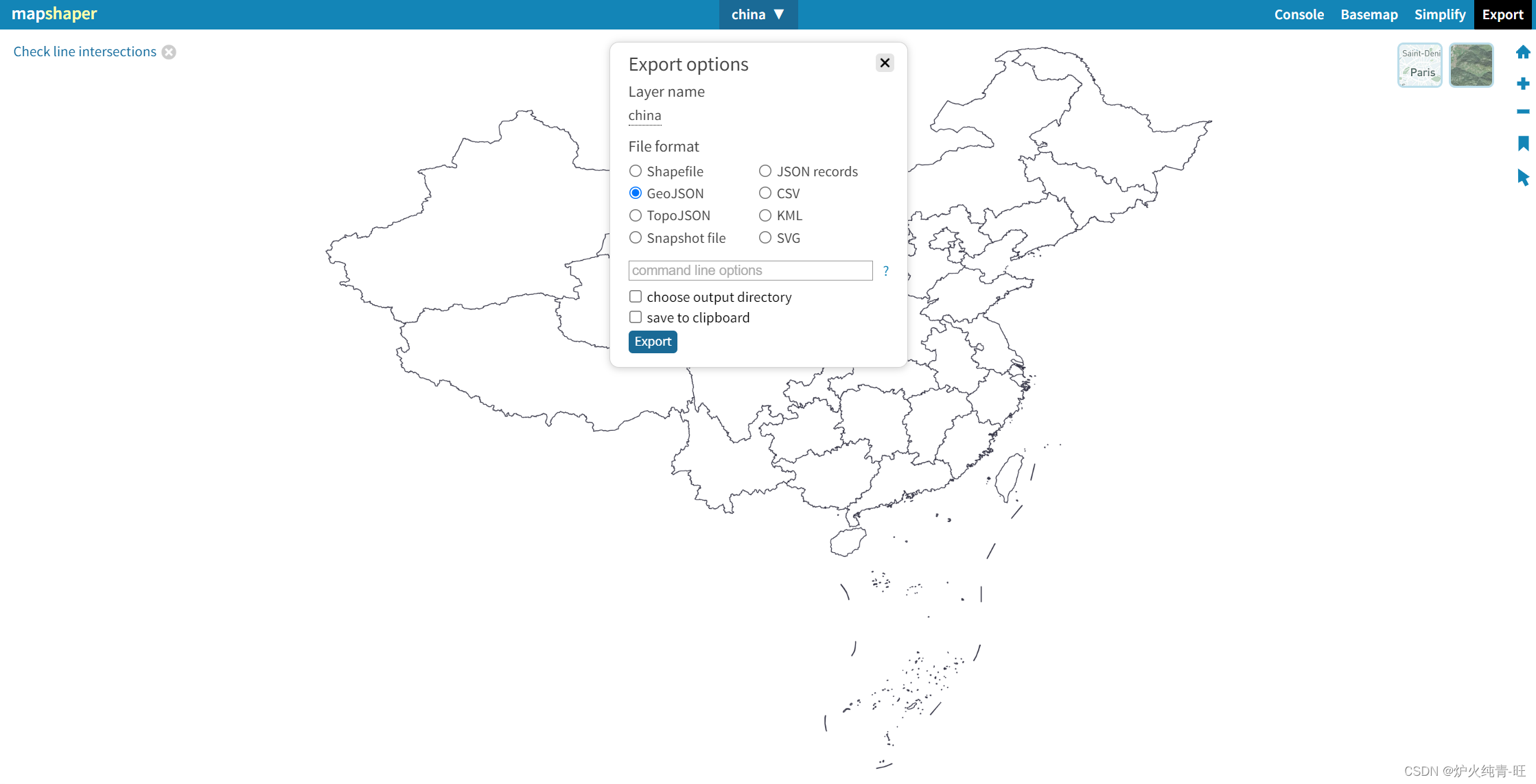 Mapshaper：在线数据处理工具，支持多格式上传与转换-CSDN博客