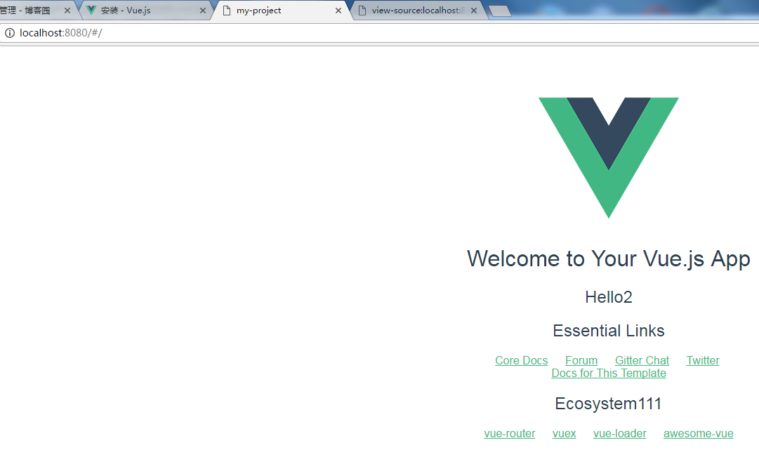 vue2+webpack使用1--初识默认展示页面-CSDN博客