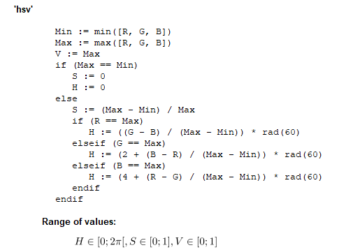 Matlab/C++源码实现RGB通道与HSV通道的转换（效果对比Halcon）_matlabrgb转hsv-CSDN博客