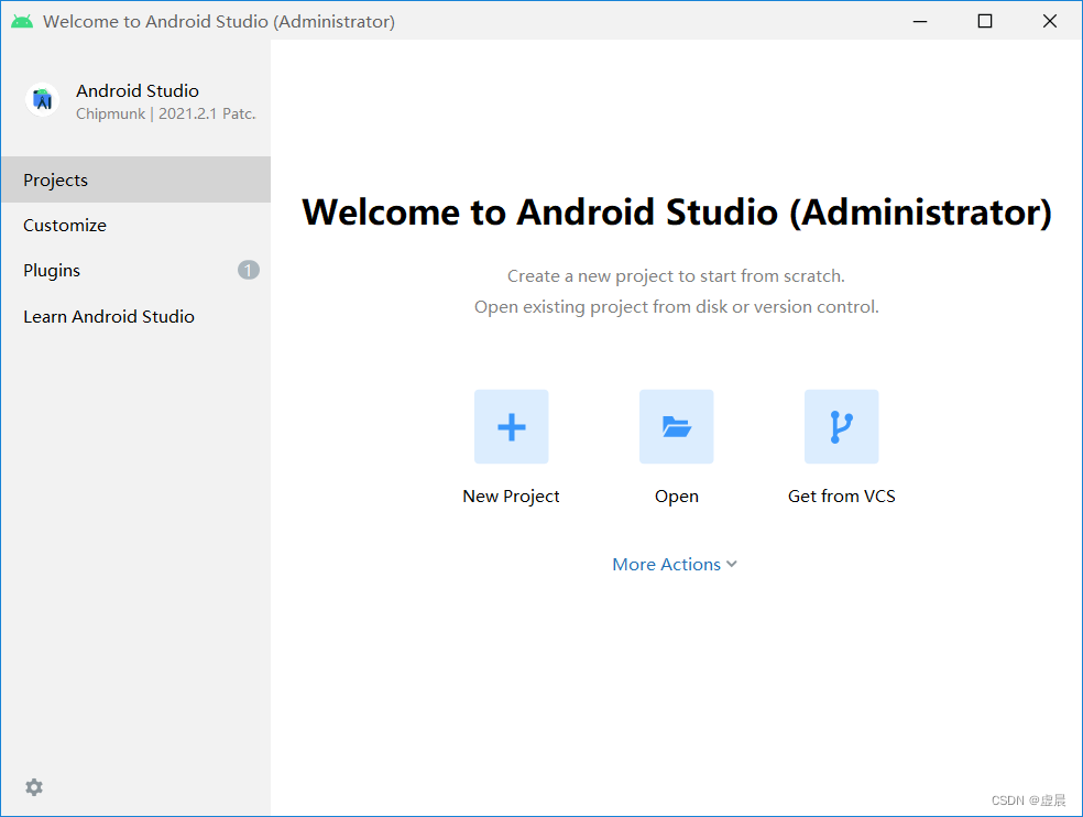 安卓学习笔记1.1 Android Studio安装_android studio chipmunk下载-CSDN博客