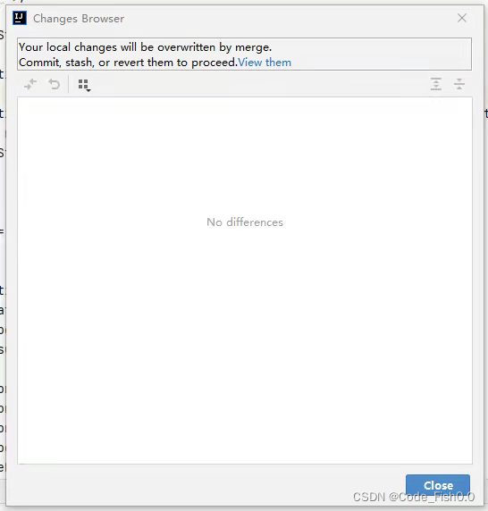 You local changes will be overwritten by merge. Commit,stash, or revert them to proceed View ...