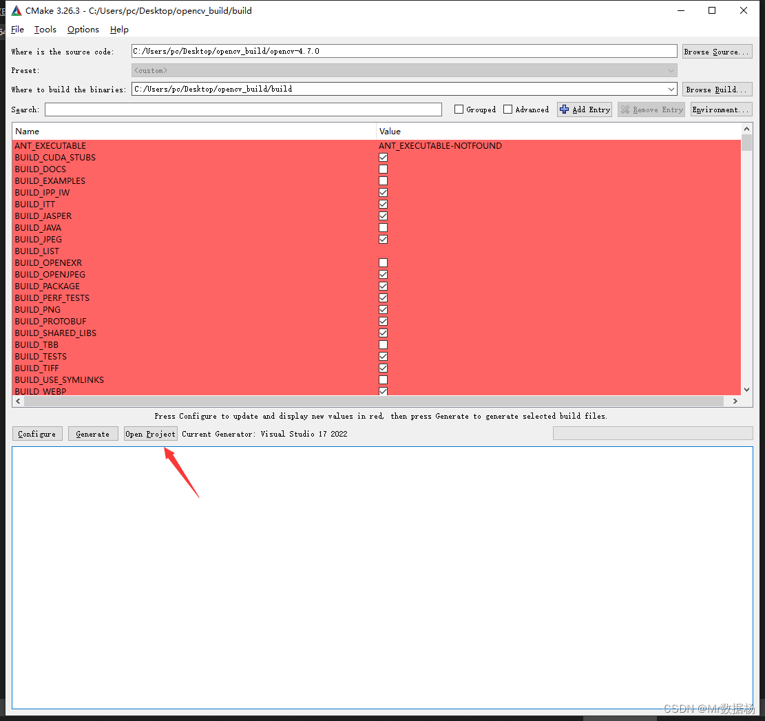 解决CMake时 could not find any instance of Visual Studio_could not find any instance of visual ...