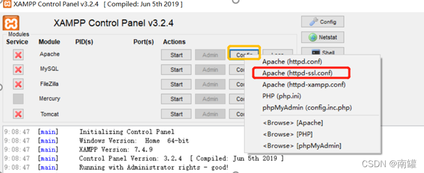 xampp出现Apache和MySQL连接不上的问题解决_xampp连接不到apache-CSDN博客