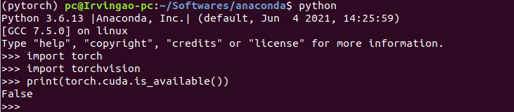 Ubuntu18.04——安装Anaconda和python3.6.9版本的pytorch-gpu_安装python3.6.9-CSDN博客