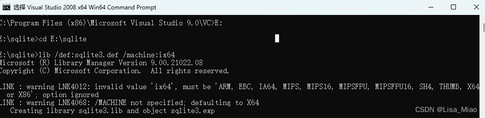 获取sqlite3.h，sqlite3.dll和生成sqlite3.lib的方法-CSDN博客