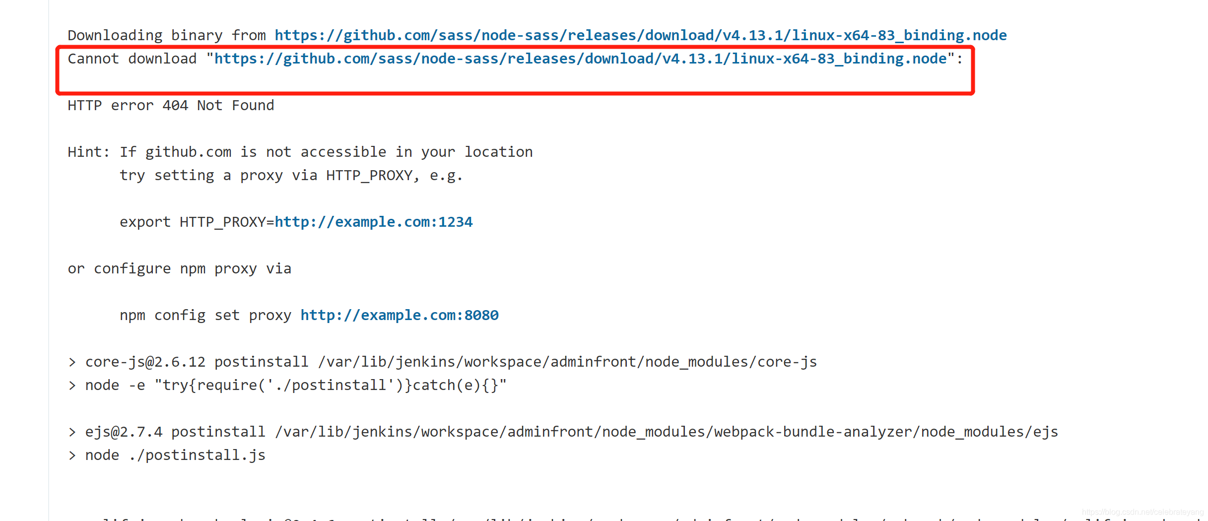 用jenkins构建部署前端vue系统，linux-x64-83_binding.node_binding.node linux-CSDN博客