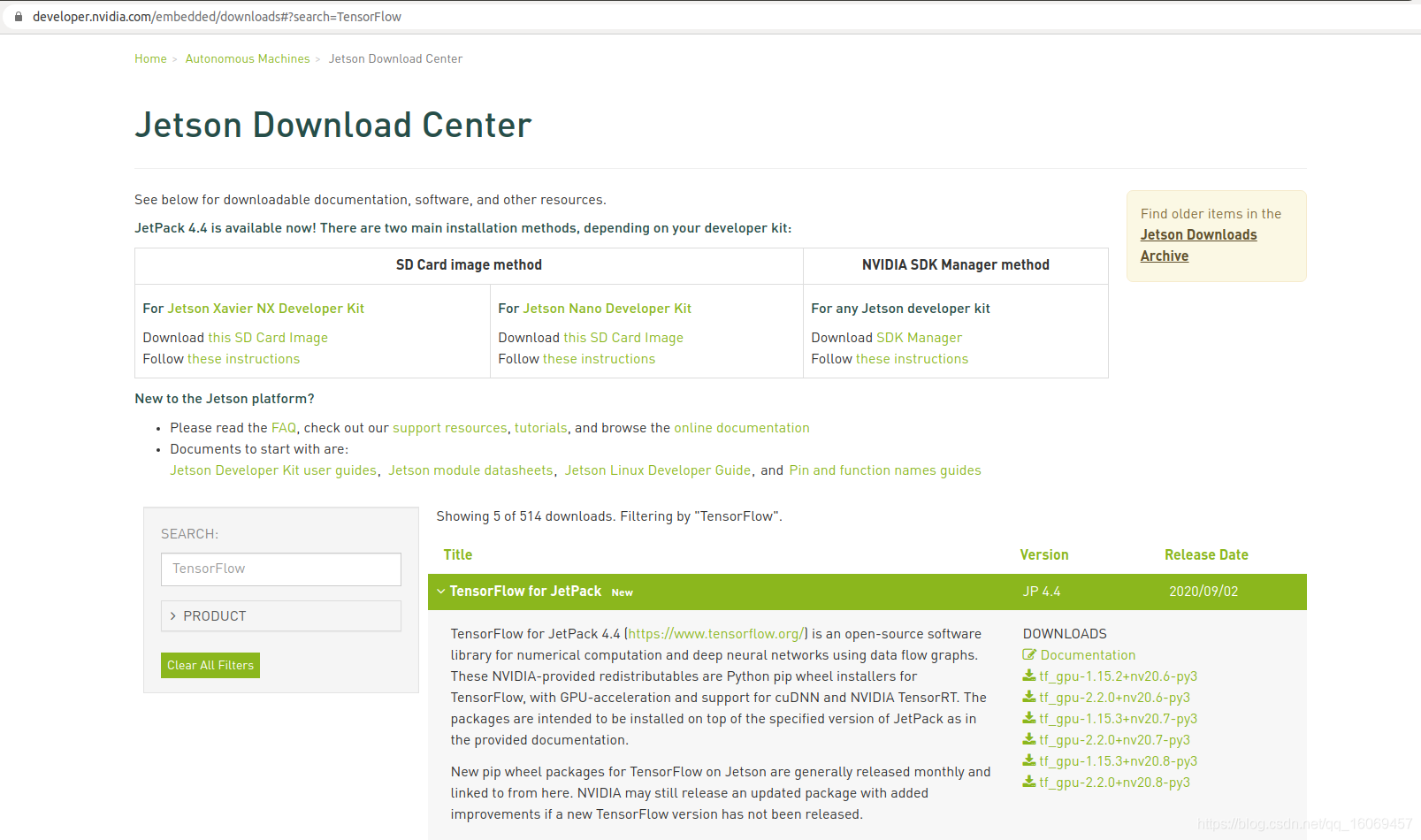 Jetson Nano开机安装官网系统及配置，安装tensorflow gpu 2.2.0开发环境搭建_jetson nano官网-CSDN博客