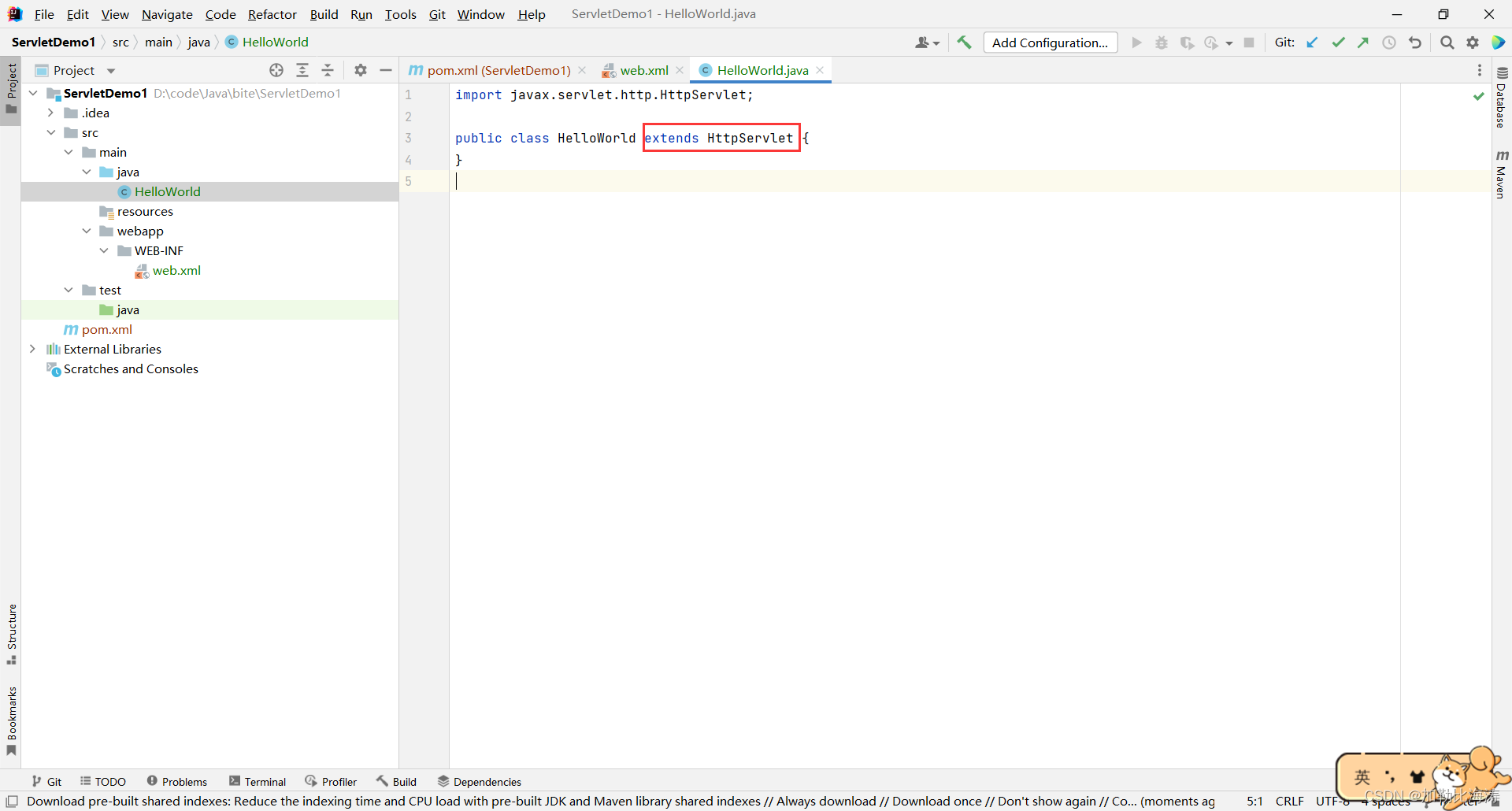 Java Web 实战 21 - 用 Servlet 实现一个Hello World_servlet实战-CSDN博客