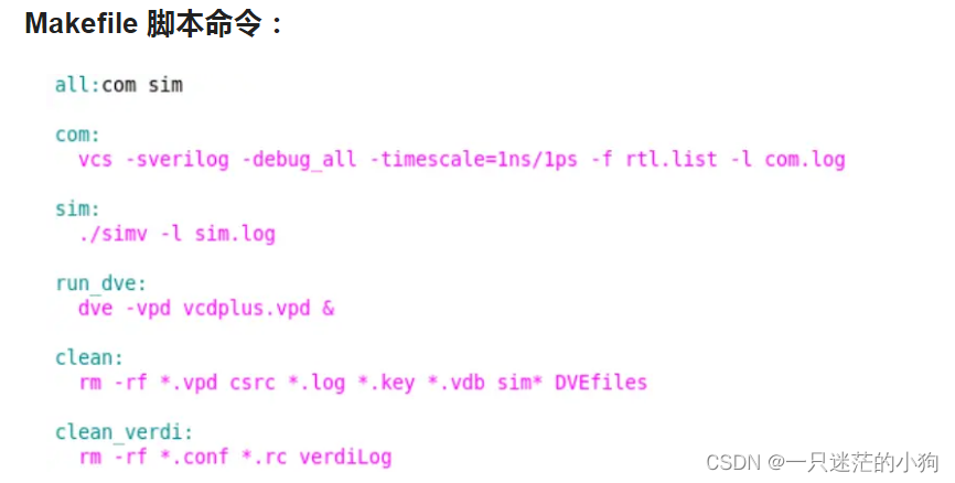 逻辑仿真工具VCS的使用-Makefile-CSDN博客