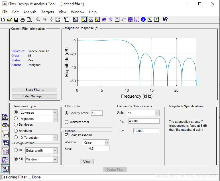 Matlab2015b+DSP(CCS6.1.3)+Fir滤波器仿真_fdatool ccs-CSDN博客