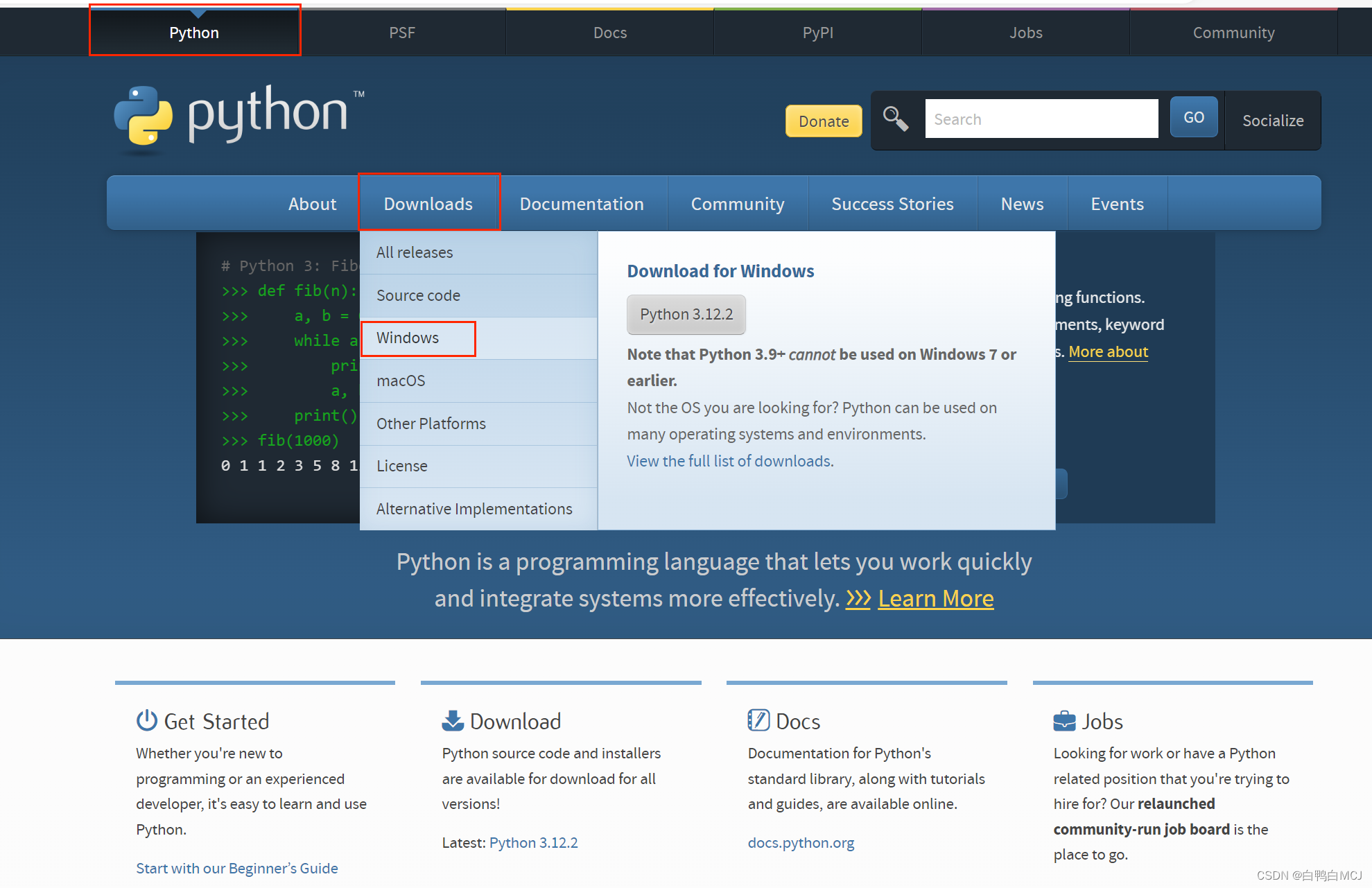 实践：Python在Windows运行环境的搭建_python3.11.5安装教程-CSDN博客
