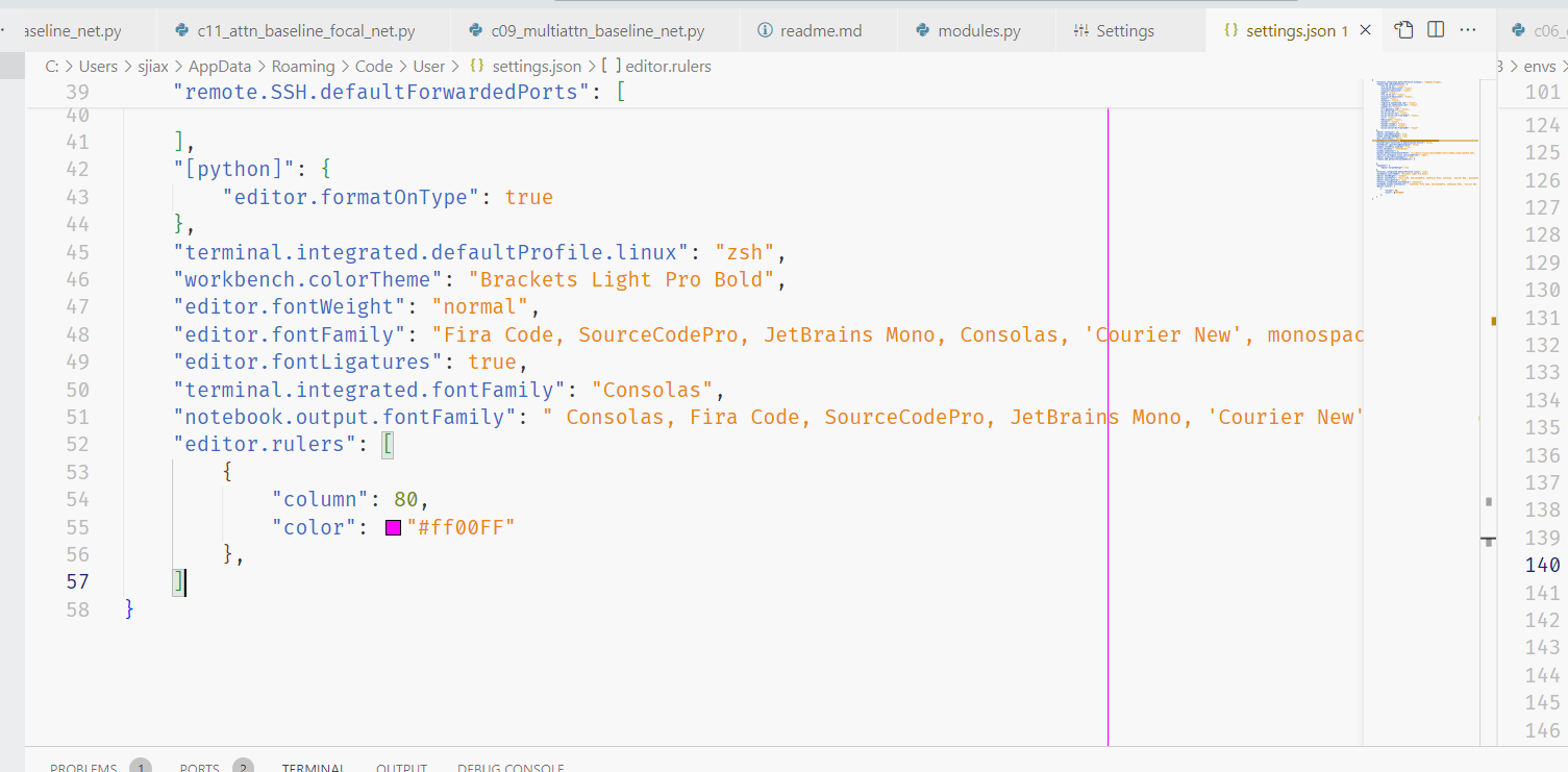[实践经验]: visual studio code 实用技巧_vscode editor.rulers-CSDN博客