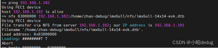 imx6ull uboot nfs Loading* done异常_imx6ul使用nfs命令loading一直显示t-CSDN博客