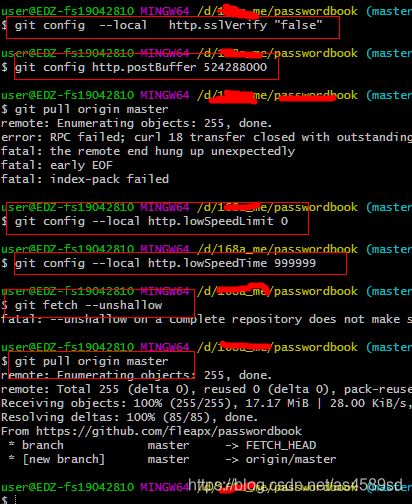 git 拉取项目出现 RPC failed; curl 18 transfer closed with outstanding read data remaining的解决方案_rpc ...