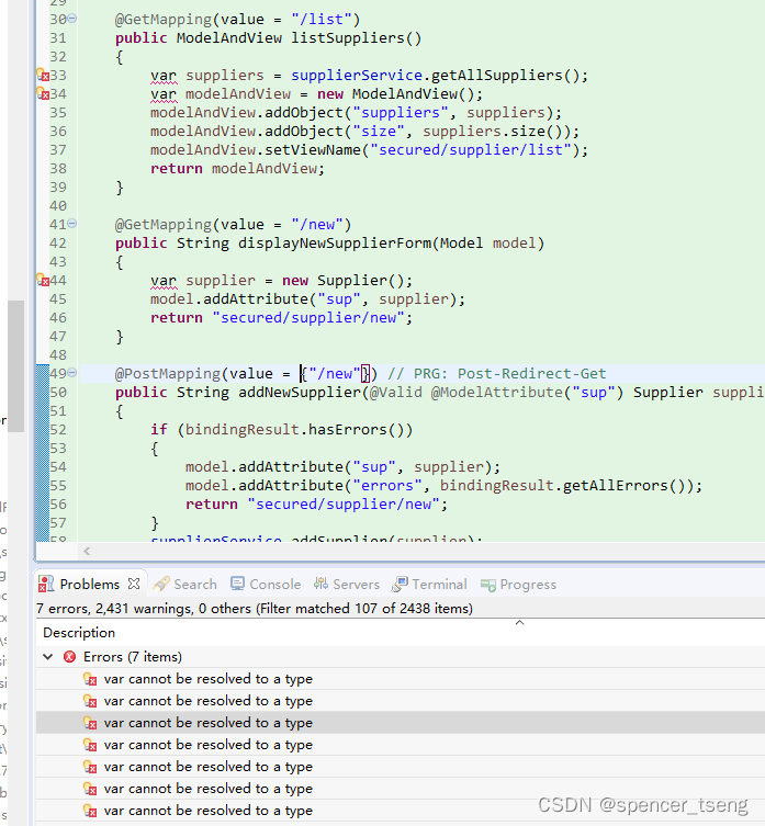 var cannot be resolved to a type-CSDN博客