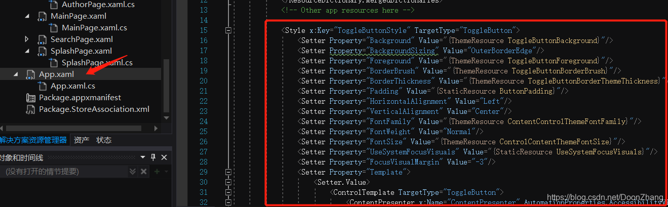 UWP自定义ToggleButton控件的样式_wpf togglebutton样式-CSDN博客