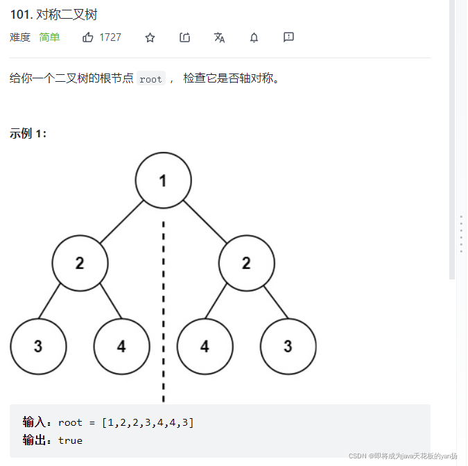 LeetCode刷题（101，104，110，226）_leetcode101刷题-CSDN博客