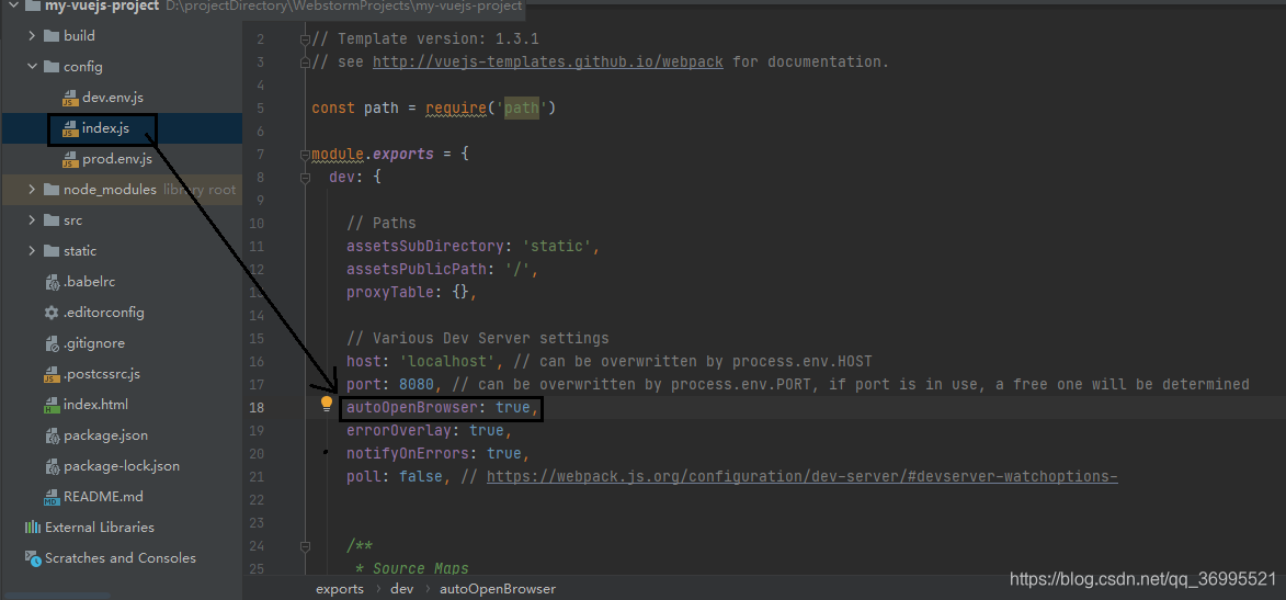 vue-cli2.x：vue项目运行npm run dev命令时，项目在浏览器自动打开页面的方法_npm run dev 自动打开怎么没有加后缀-CSDN博客