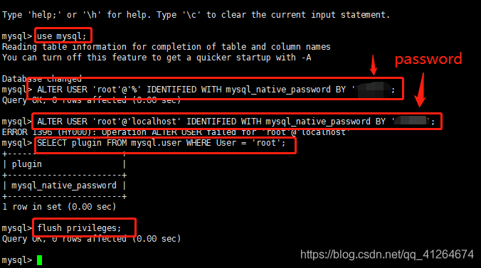 mysql Client does not support authentication protocol requested by server; consider upgrading ...