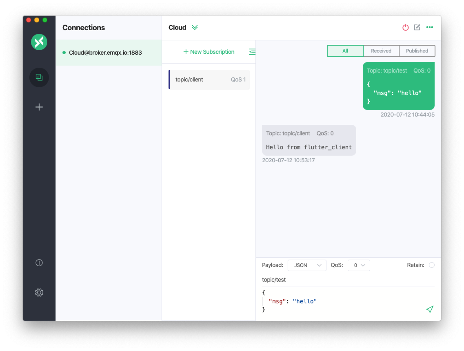 Flutter框架高阶——使用MQTT协议进行信息传输_flutter mqtt-CSDN博客