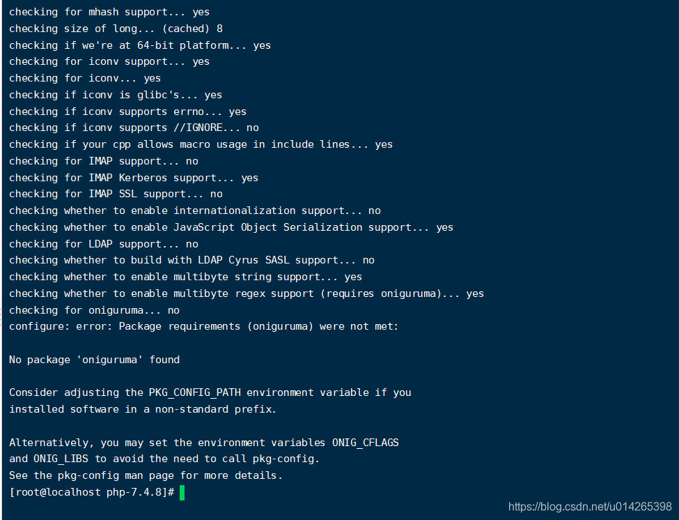 【linux下安装php7.4.8】 No package ‘oniguruma‘ found_oniguruma下载-CSDN博客