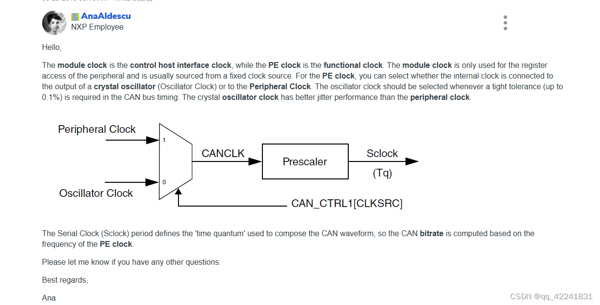 Flex CAN中Module/Protocol Clock的作用_flexcan protocol clock-CSDN博客