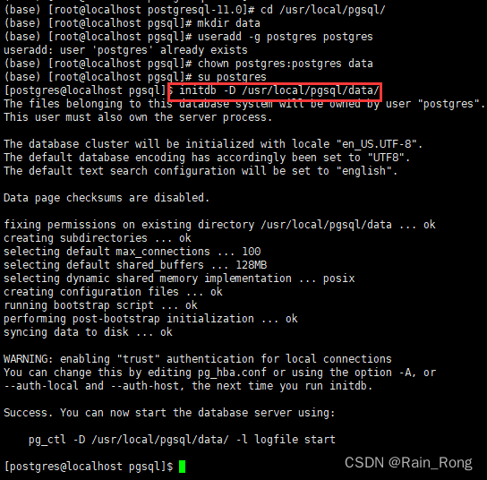 Linux安装PostgreSQL11_linux安装pgsql11-CSDN博客