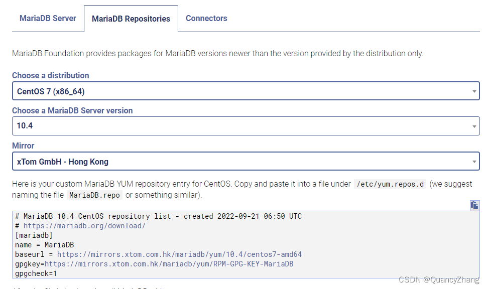 Centos7 升级mariadb5.5到10.4_centos7 mariadb5 升级到10.4-CSDN博客