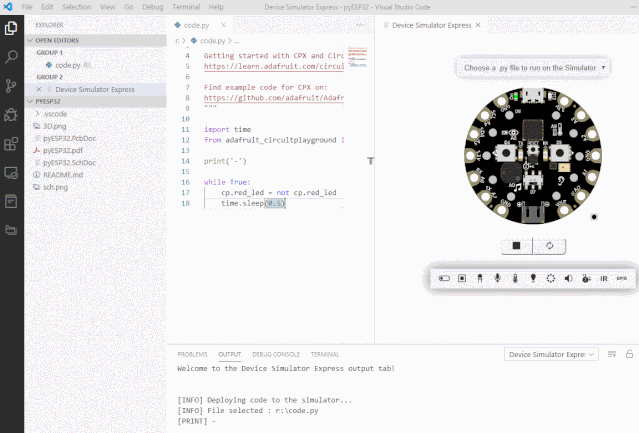 micropython仿真器_microbit/cpx 的 python模拟器：Device Simulator Express-CSDN博客