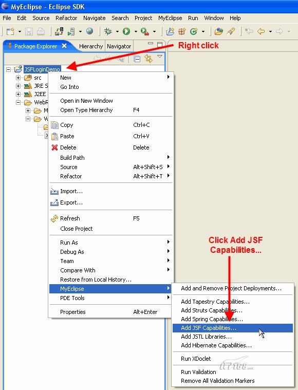 MyEclipse开发JSF之创建工程浅析_jsf 工程-CSDN博客