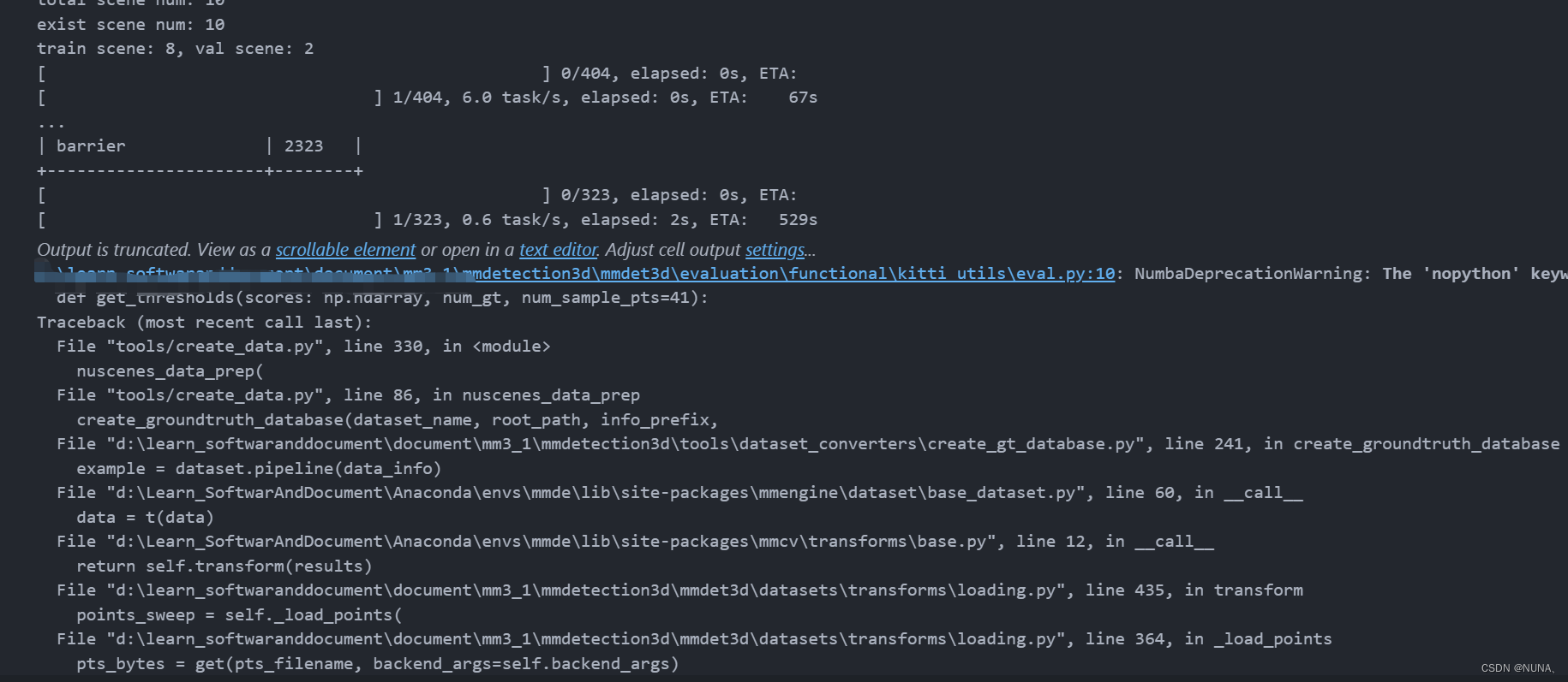 NumbaDeprecationWarning: The ‘nopython‘ keyword argument was not supplied to the ‘numba. jit ...