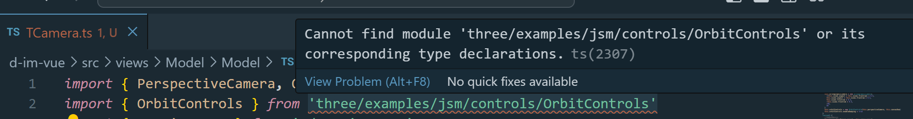 ts导入threejs的OrbitControls找不到模块或声明_ts three找不到模块-CSDN博客