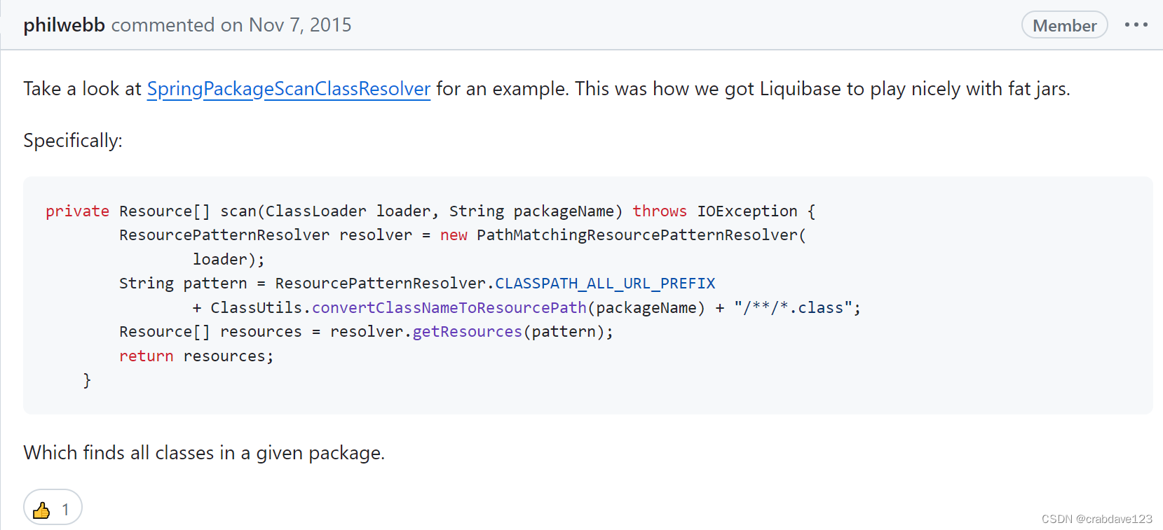 Springboot ResourceLoader获取指定package目录下所有的类（get class in jar on Linux）_springboot获取包下所有class-CSDN博客