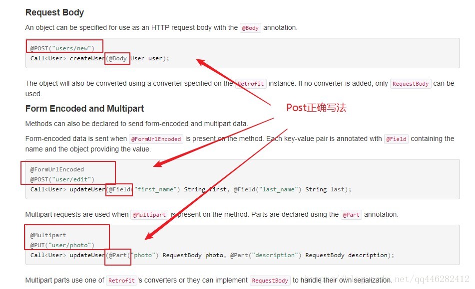 Android:使用Retrofit进行Post请求报错： @Field parameters can only be used with form encoding._retrofit ...
