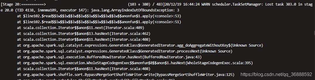 sparkSql遇见数组越界错误：java.lang.ArrayIndexOutOfBoundsException: 3_spark读 orc 表数组越界-CSDN博客