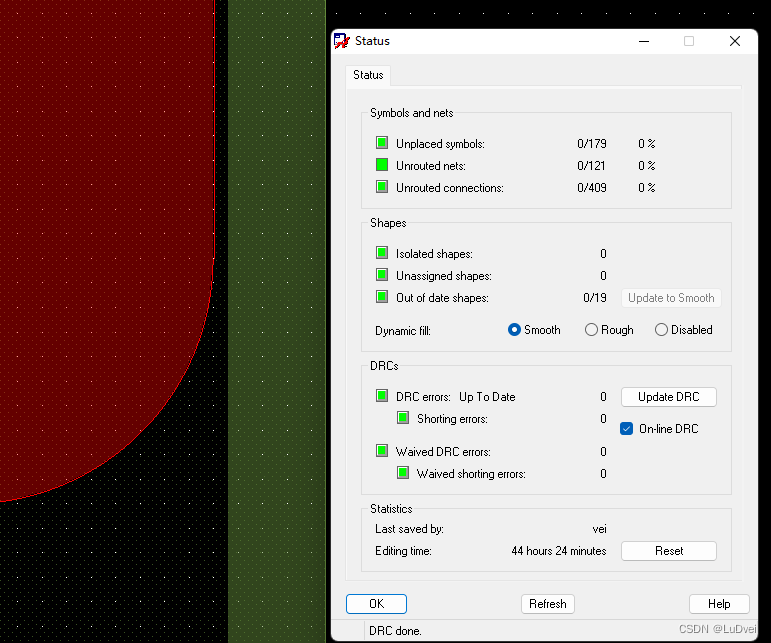 cadence allegro_DRC error_Out Of Date问题处理方法_allegro drc out of date-CSDN博客
