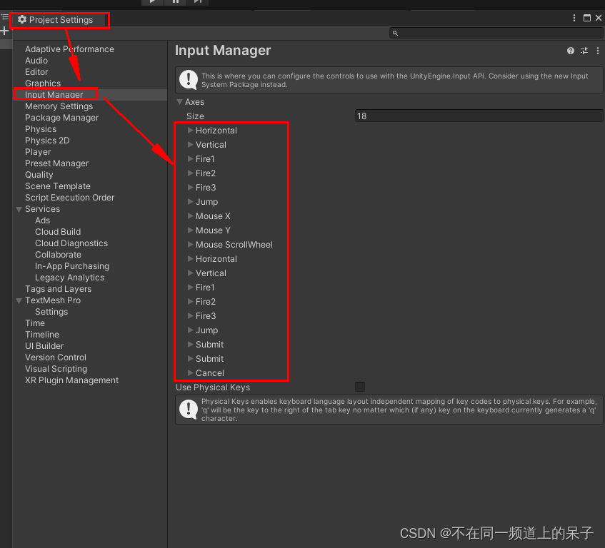 Unity 了解Input Manage下默认的输入轴_unity input manager-CSDN博客