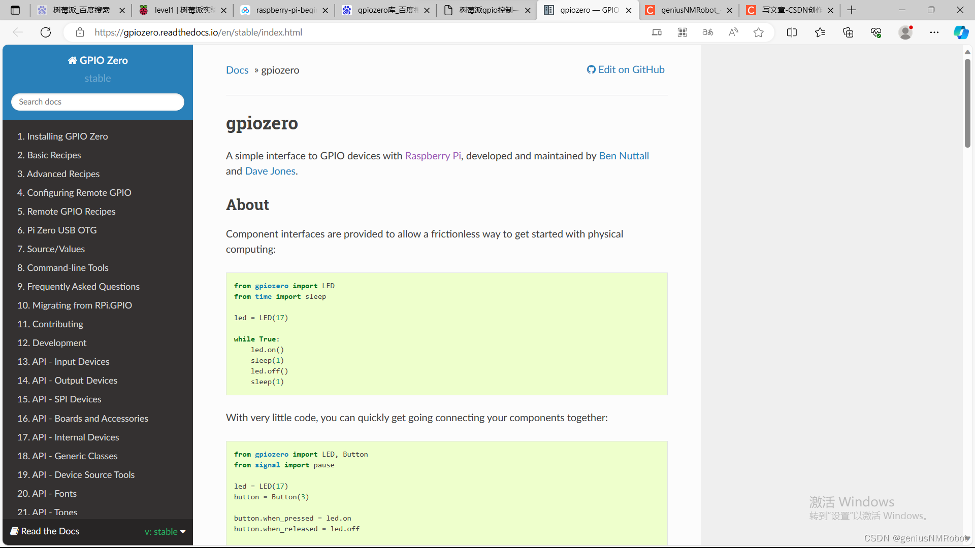 树莓派官方系统自带的gpiozero库教程-CSDN博客