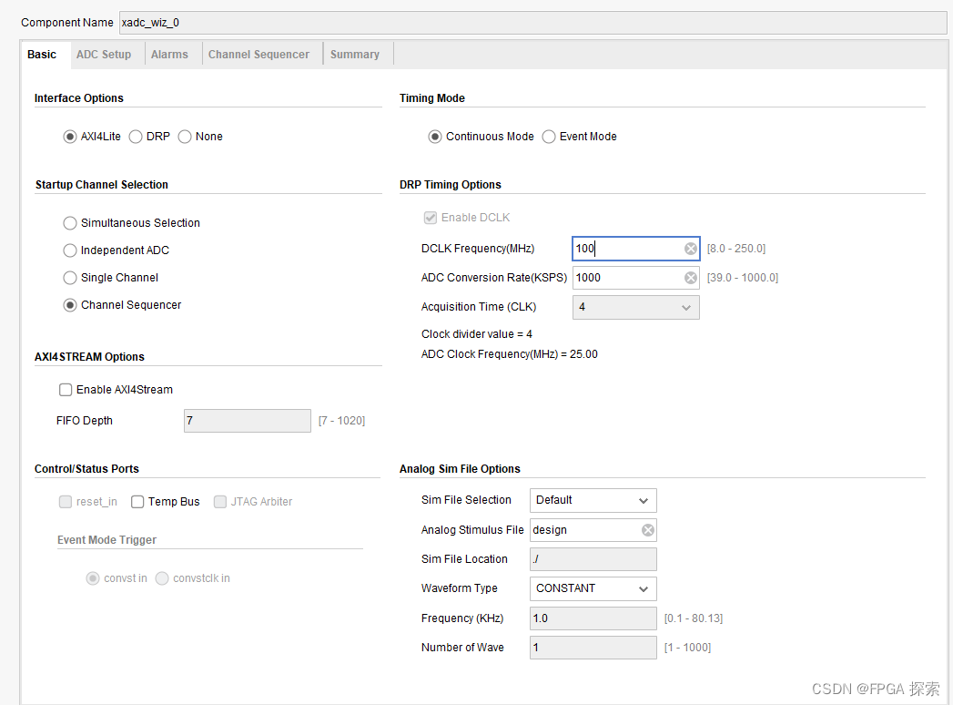 Xilinx IP 应用 -- XADC应用_xadc ip核-CSDN博客