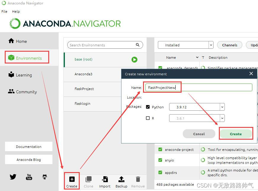 Python-Flask，Anaconda结合Pycharm打造第一个“Hello World“程序_anaconda flask-CSDN博客