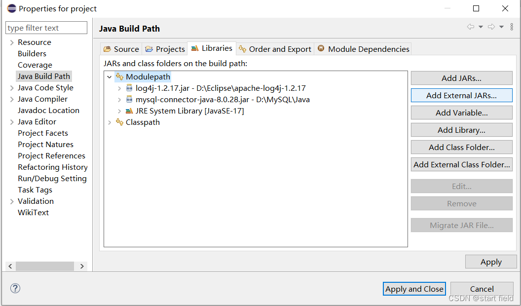 Eclipse配置JAVA日志Log4j及使用_eclipse log4j怎么用-CSDN博客